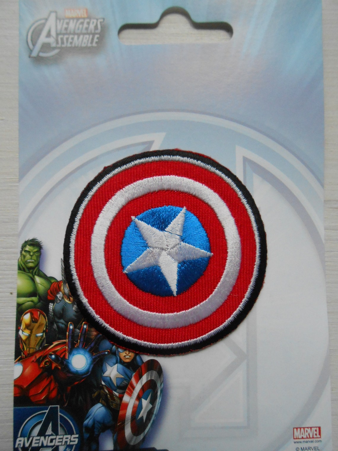 Captain America Shield Patch Embroidered Iron on Applique | Etsy