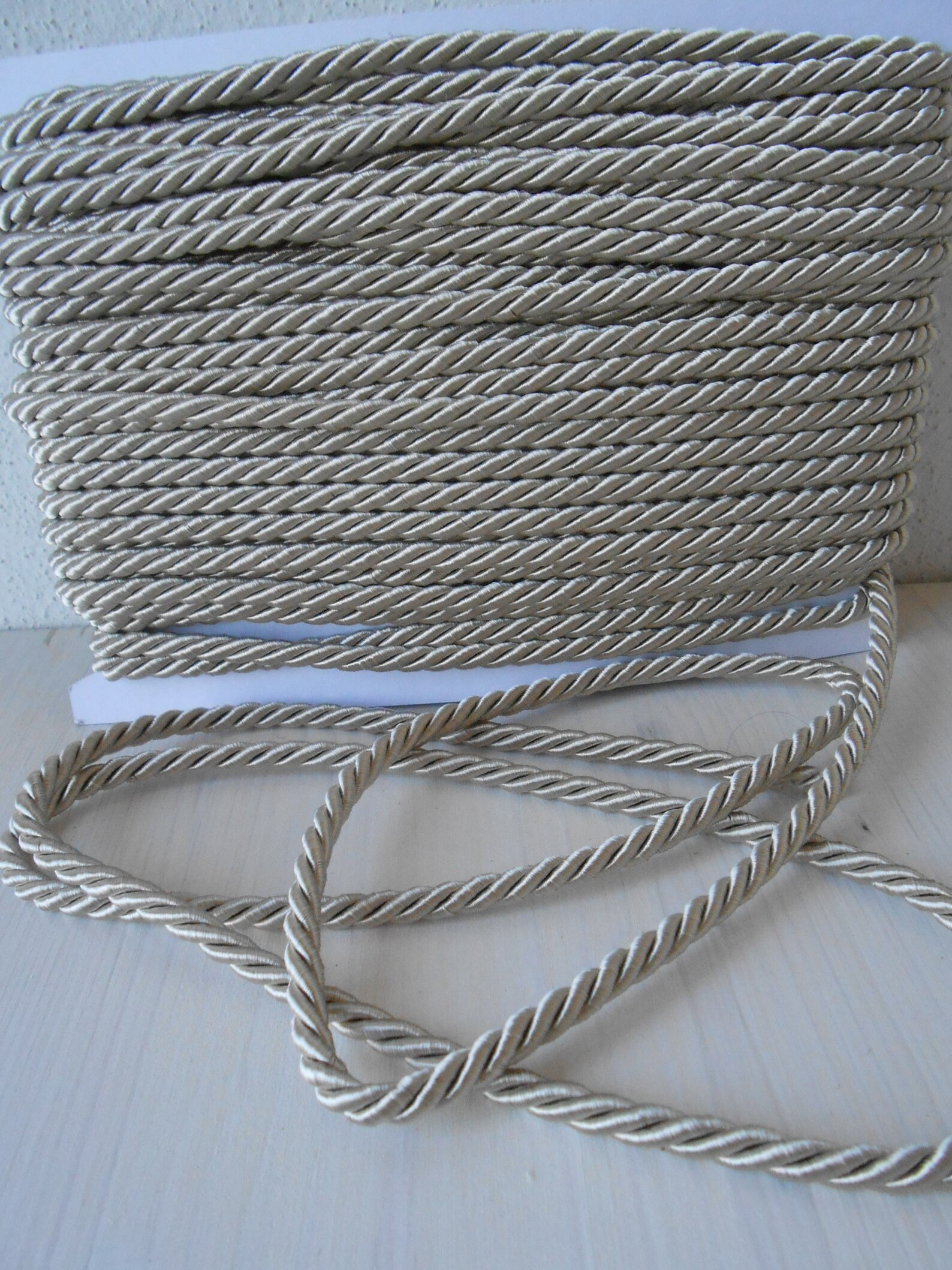 Cord Twisted Trim 5 Yards 1/4 Width Parchment Color - Etsy