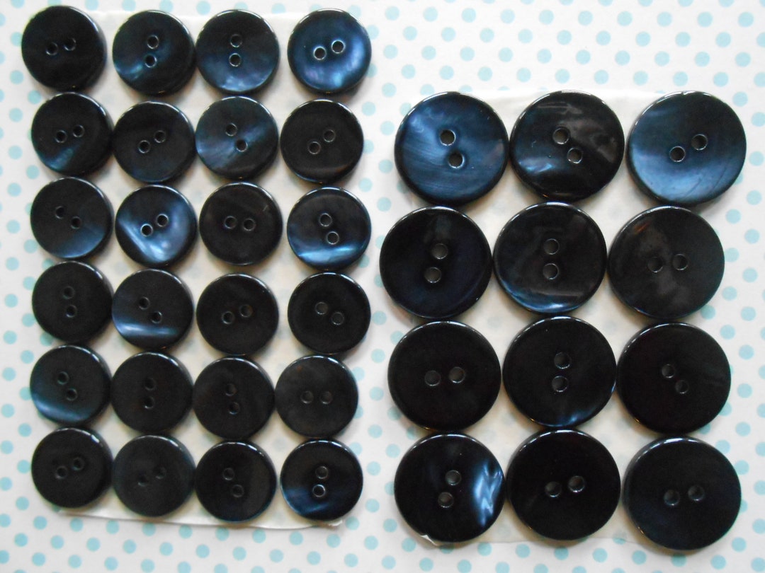 Buttons Natural Mother of Pearl Blue - Etsy