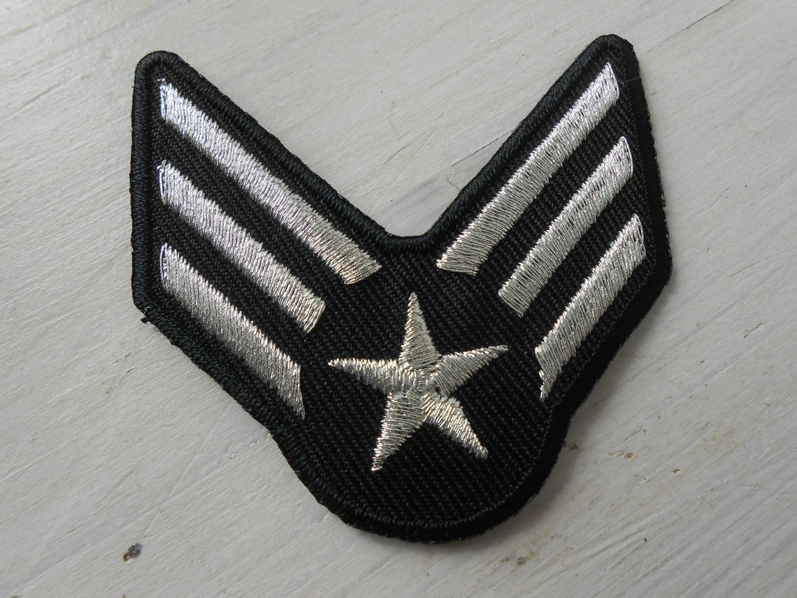 Military Patches Set of 2 Iron on Appliques Military Ranks - Etsy