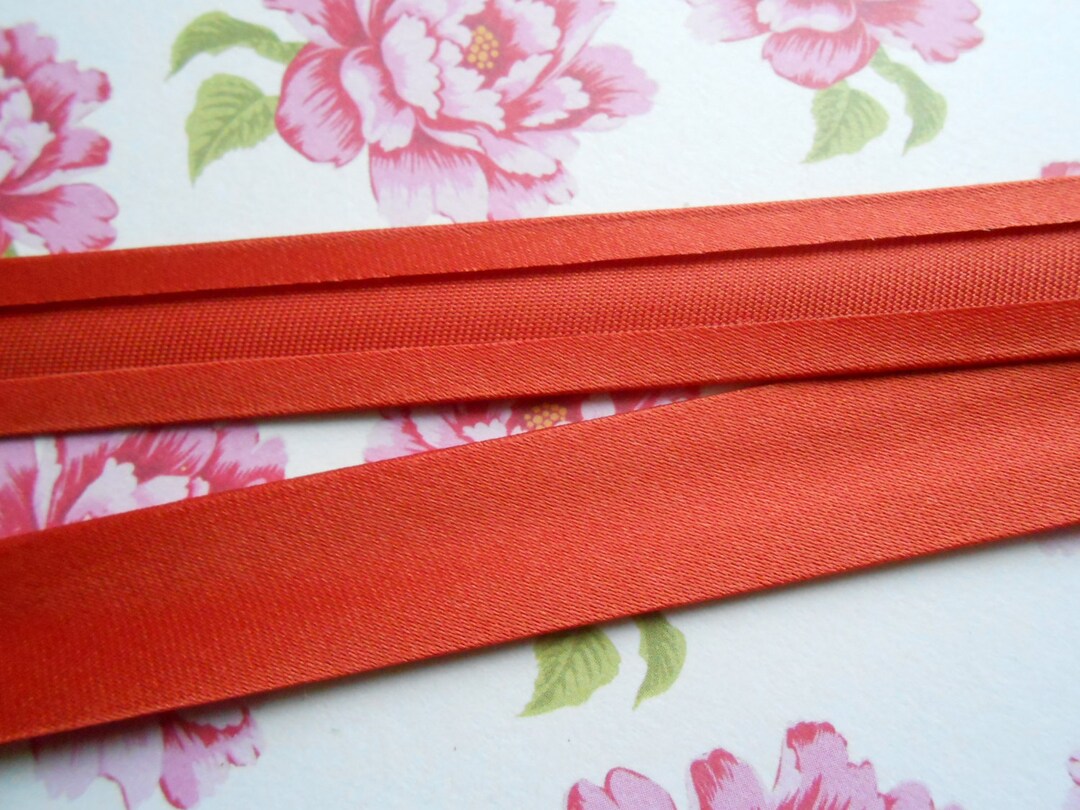 Satin Bias Tape Binding Russet Double Folded Sewing Trim - Etsy