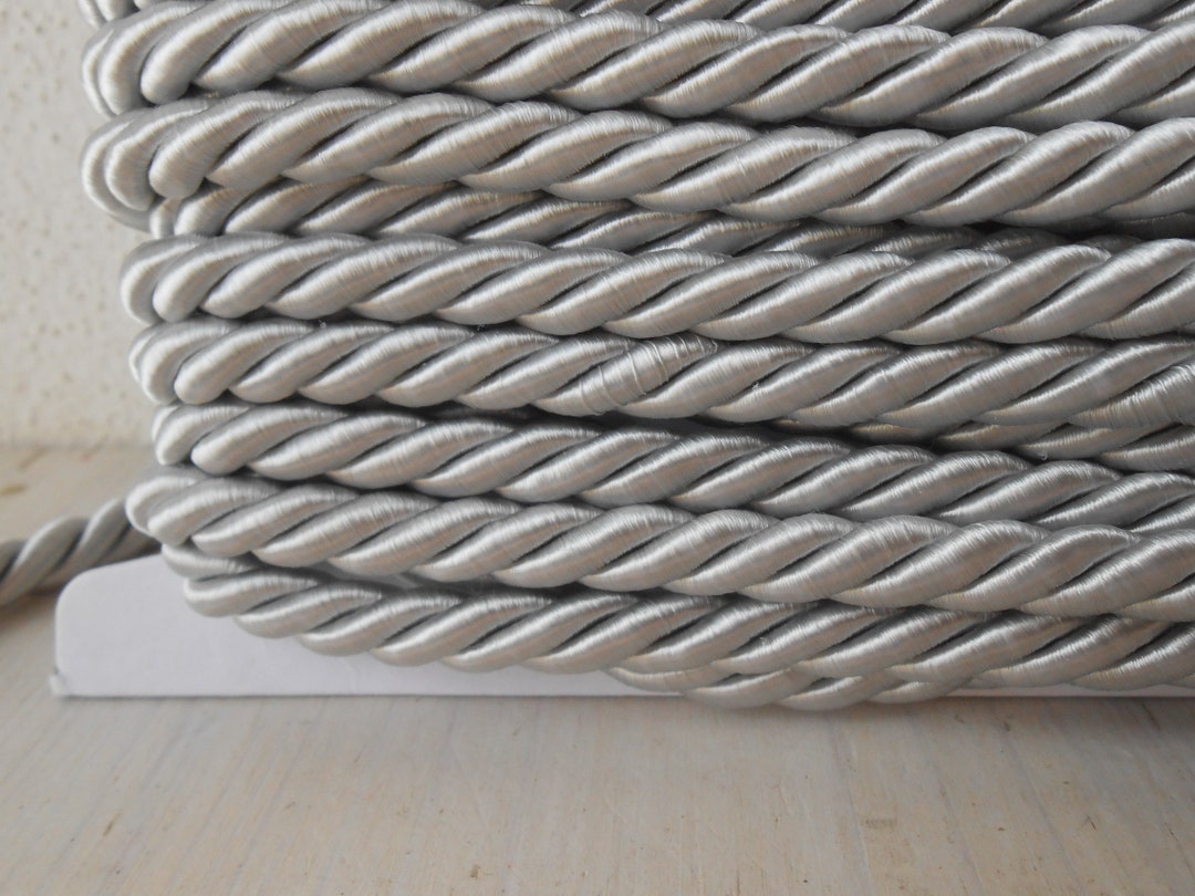 Cordone Intrecciato Grigio metri 5 mm 7,5 Passamaneria - Etsy Italia