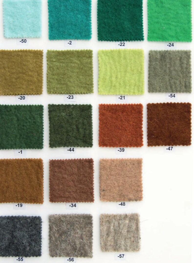 Natural Wool Felt Sheet Craft Thick Needle Felt Solid Colors - Etsy