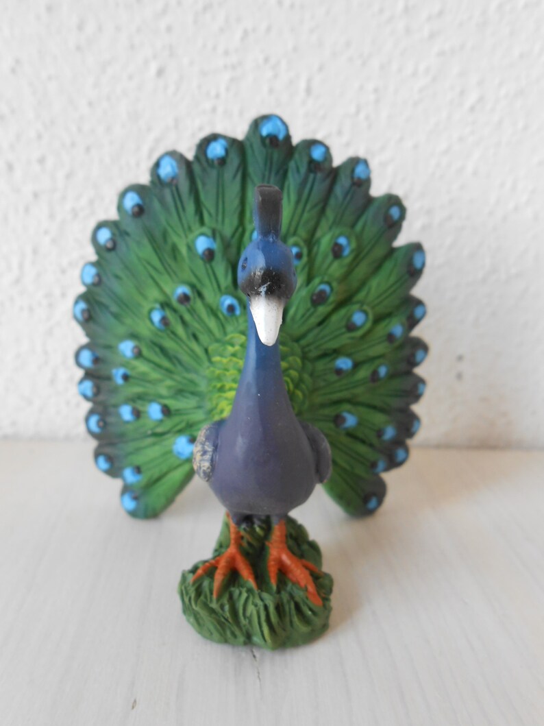 Miniature Supplies Mini Peacock Farm Animal - Etsy