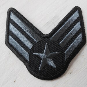 Military Patches Set of 2 Iron on Appliques Military Ranks Miltary ...