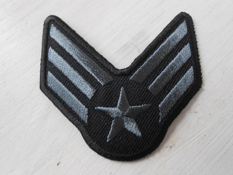 Military Patches Set of 2 Iron on Appliques Military Ranks - Etsy