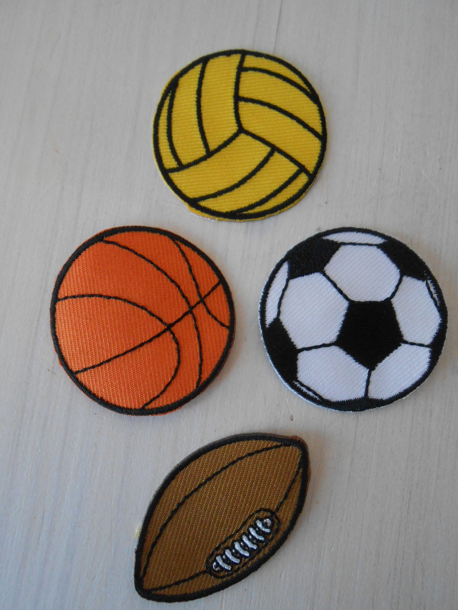 Patches Balls Set of 4 Iron-on Embroidered Appliques - Etsy