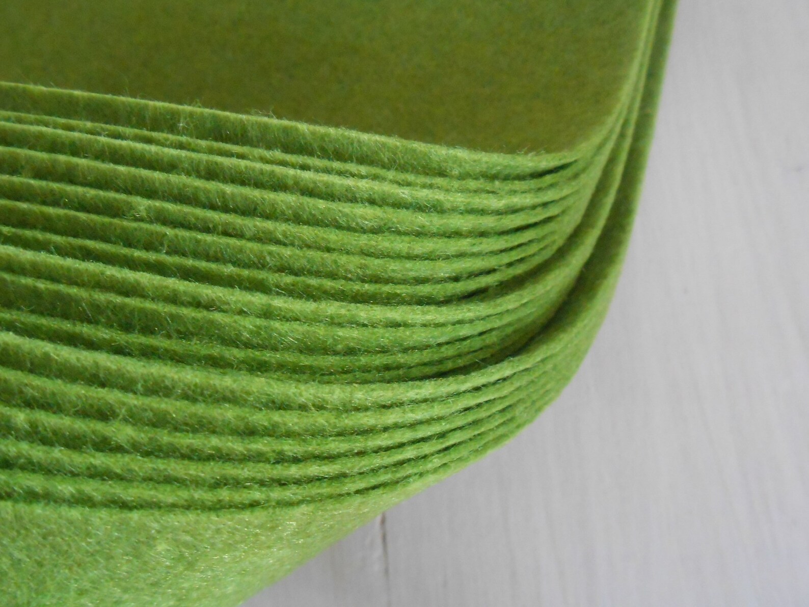 Felt 5 Sheets Craft Thin Felt Light Green Moss Solid Color Patchwork Cm ...