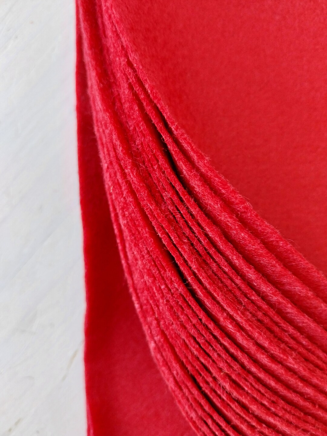Felt 5 Sheets Craft Thin Felt Solid Color Patchwork Cm 30x40 Dark Red ...