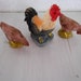 Farm Animals Miniature Rooster and Hens Mini Set of 3 - Etsy