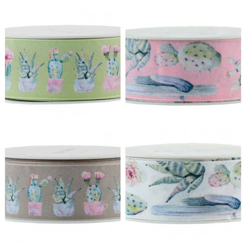 Cactus Ribbon Decorative Printed Fabric Embellishment 5 Yds 1 | Etsy