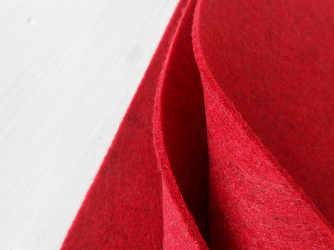 Felt Sheet Craft Thick Felt Solid Colors Cm 30x45 Red Melange - Etsy