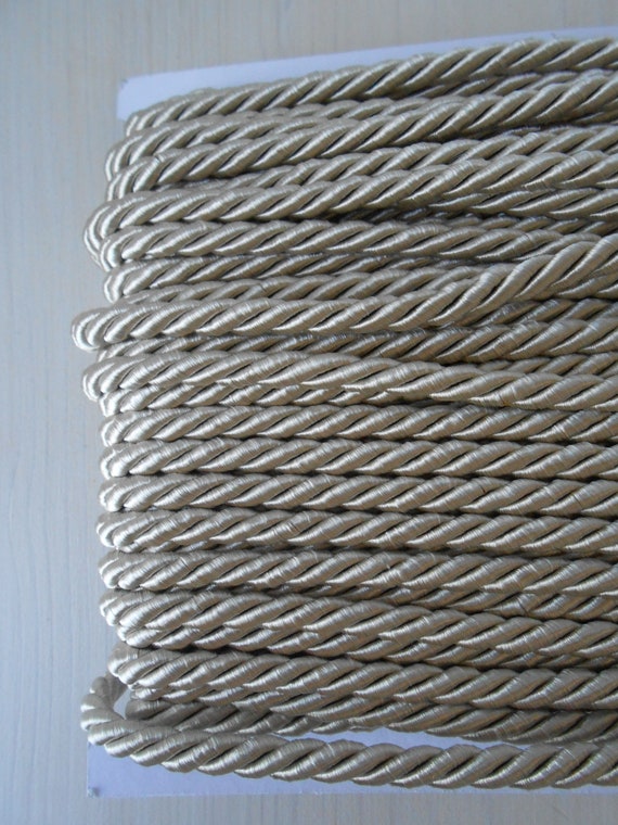 Cord Twisted Trim 5 yards 1/4 width Parchment Color | Etsy