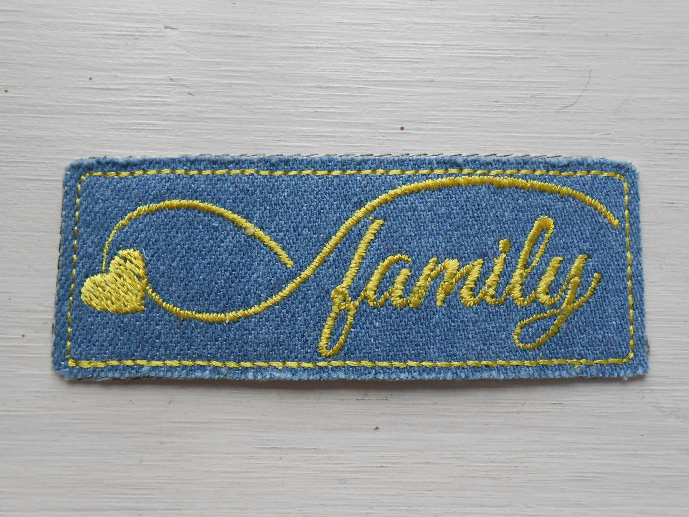 Patch Iron-on Embroidered Applique Embellishment Family | Etsy
