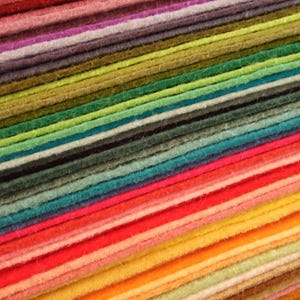 Natural Wool Felt Sheet Craft Thick Needle Felt Solid Colors Cm 70x50 ...