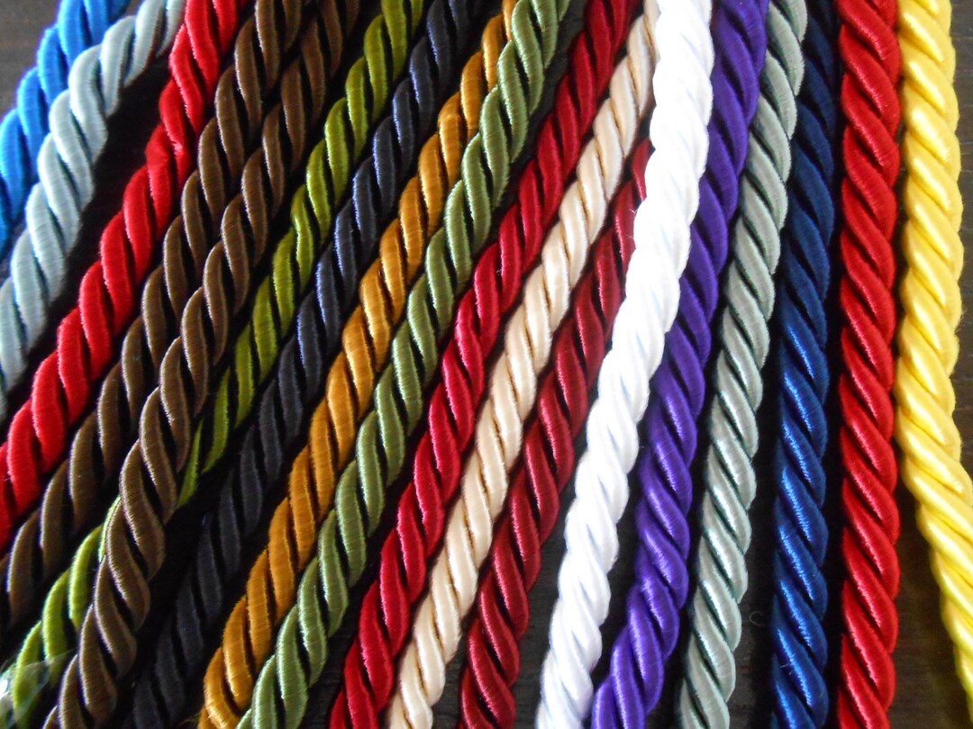 Samples Cord Twisted 18 Pcs Satin 1/4" Width Passementerie Assorted ...