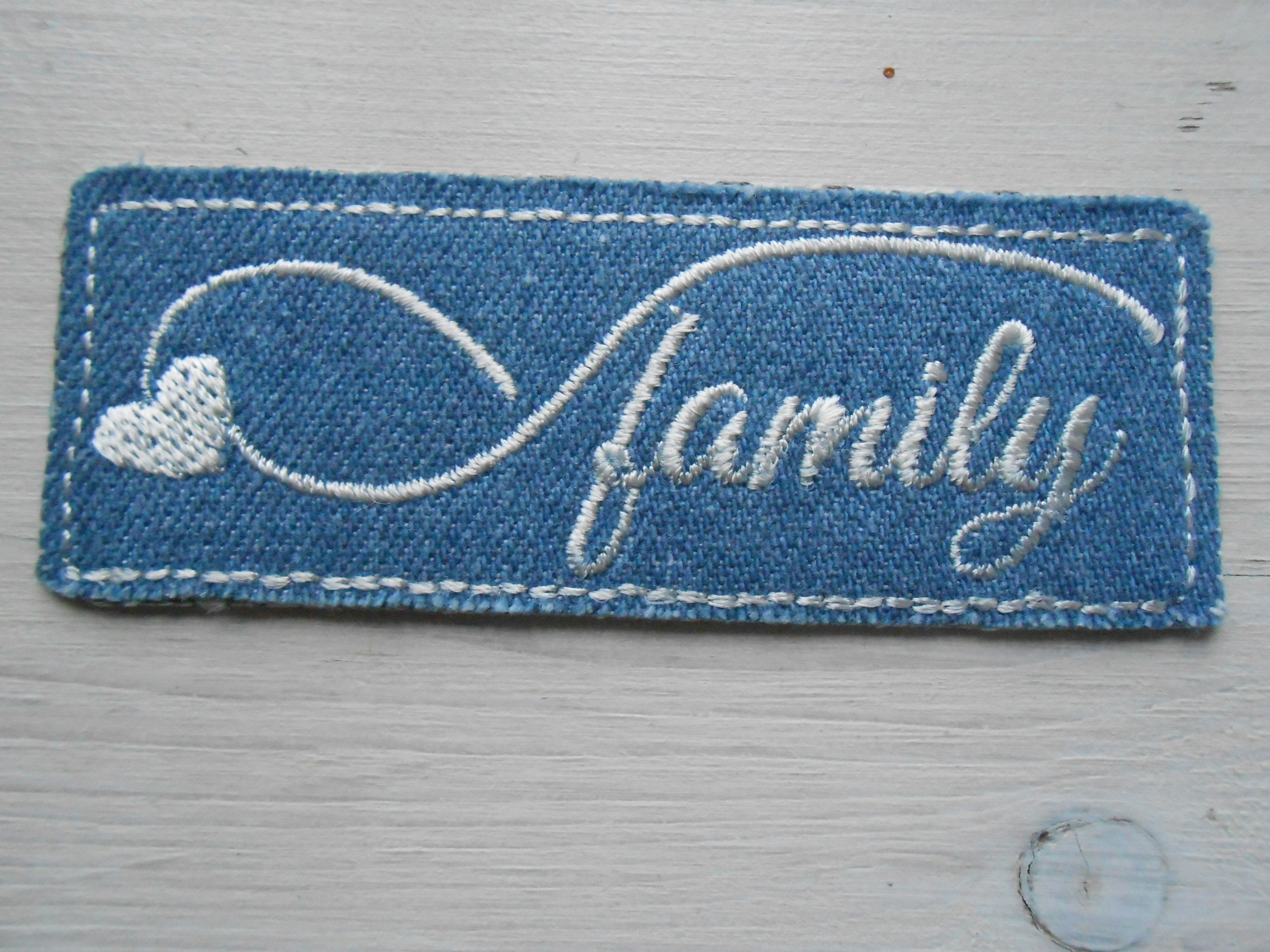 Patch Iron-on Embroidered Applique Embellishment Family | Etsy
