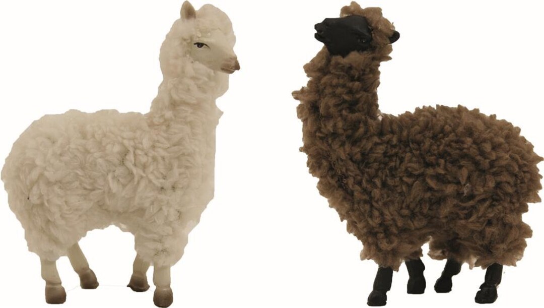 Miniature Supplies Mini Alpaca Couple Animals Set of 2 - Etsy