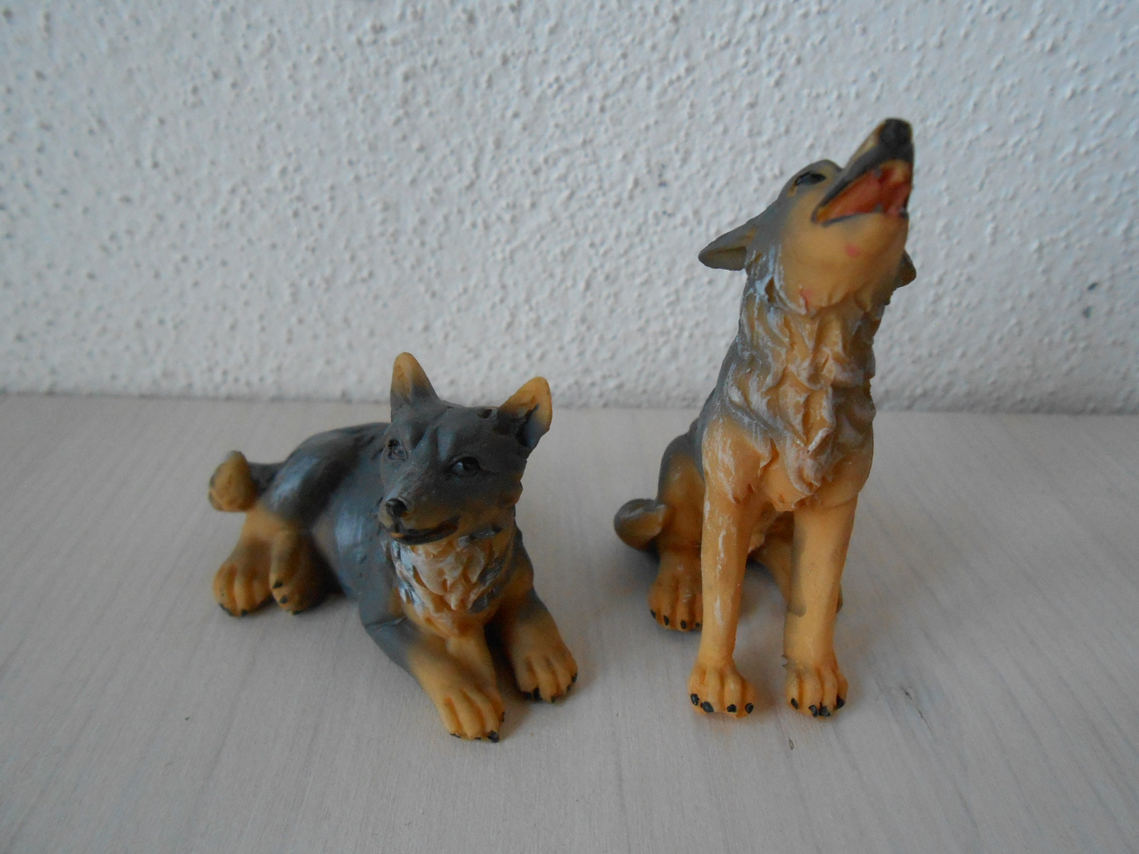 Miniature Supplies Mini Wolves Couple Forest Animals Set of 2 - Etsy UK