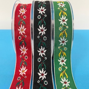Tyrolean Trim Edelweiss Embroidered Passementerie 1 1/4" Width 2 Yds - Etsy