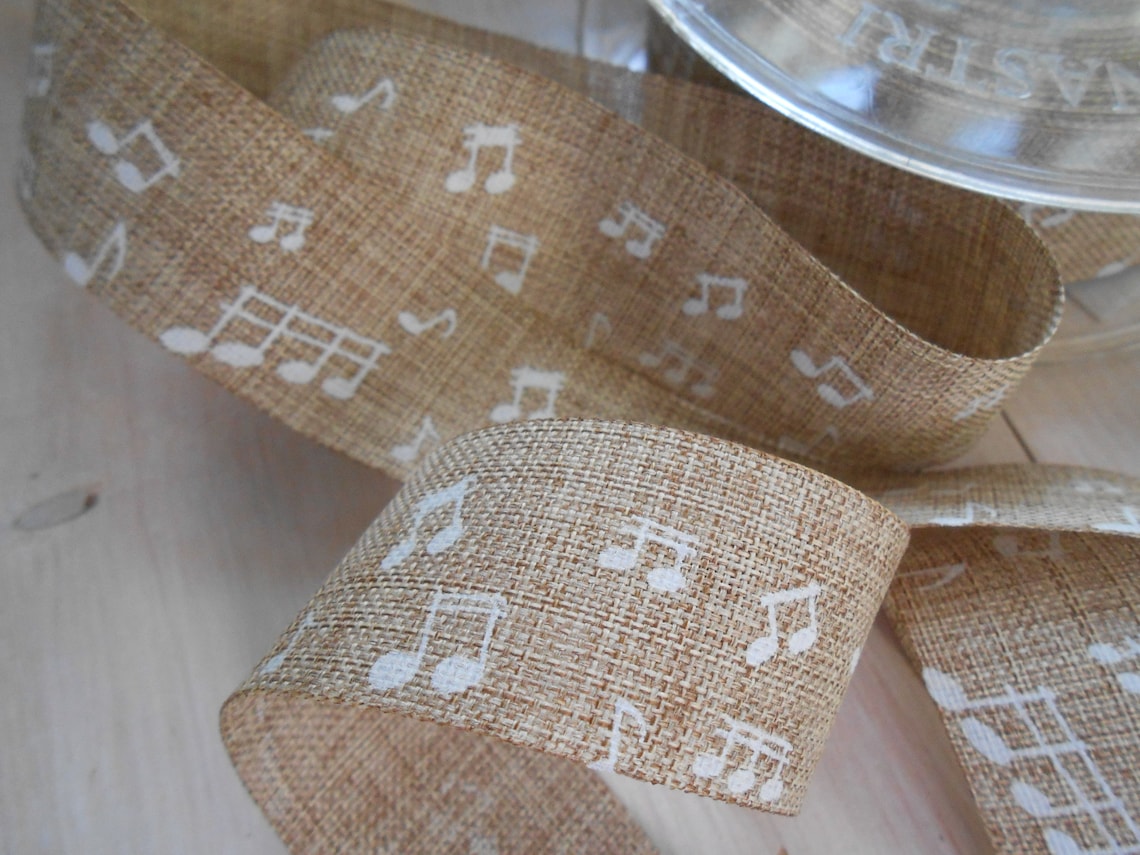 Musical Notes Ribbon Fabric Embellishment 5 Yards 5/8 - Etsy