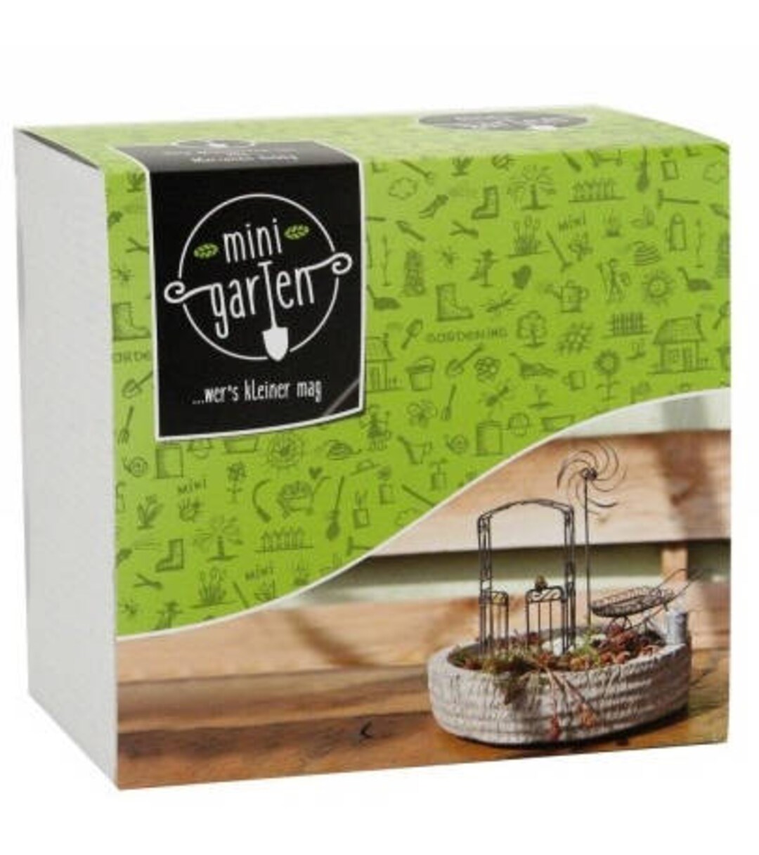 Mini Garden Set Fairy Garden Furniture Outdoor Doll's House Furnishing ...