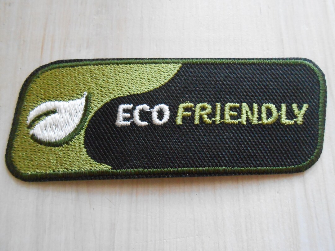 Eco Friendly Patch Iron on Embroidered Applique - Etsy