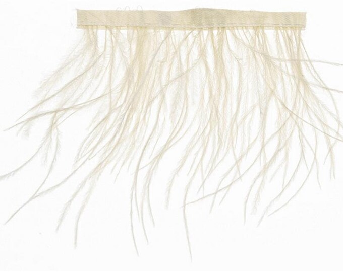 Real Feathers Trim 3/4 Width 1 Yd Sewing Edge Embellishment Boho Style ...