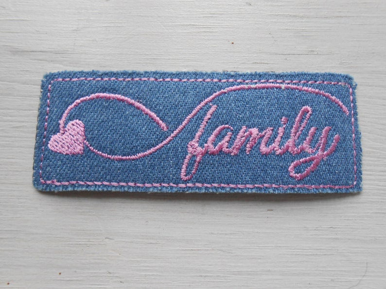 Patch Iron-on Embroidered Applique Embellishment Family - Etsy