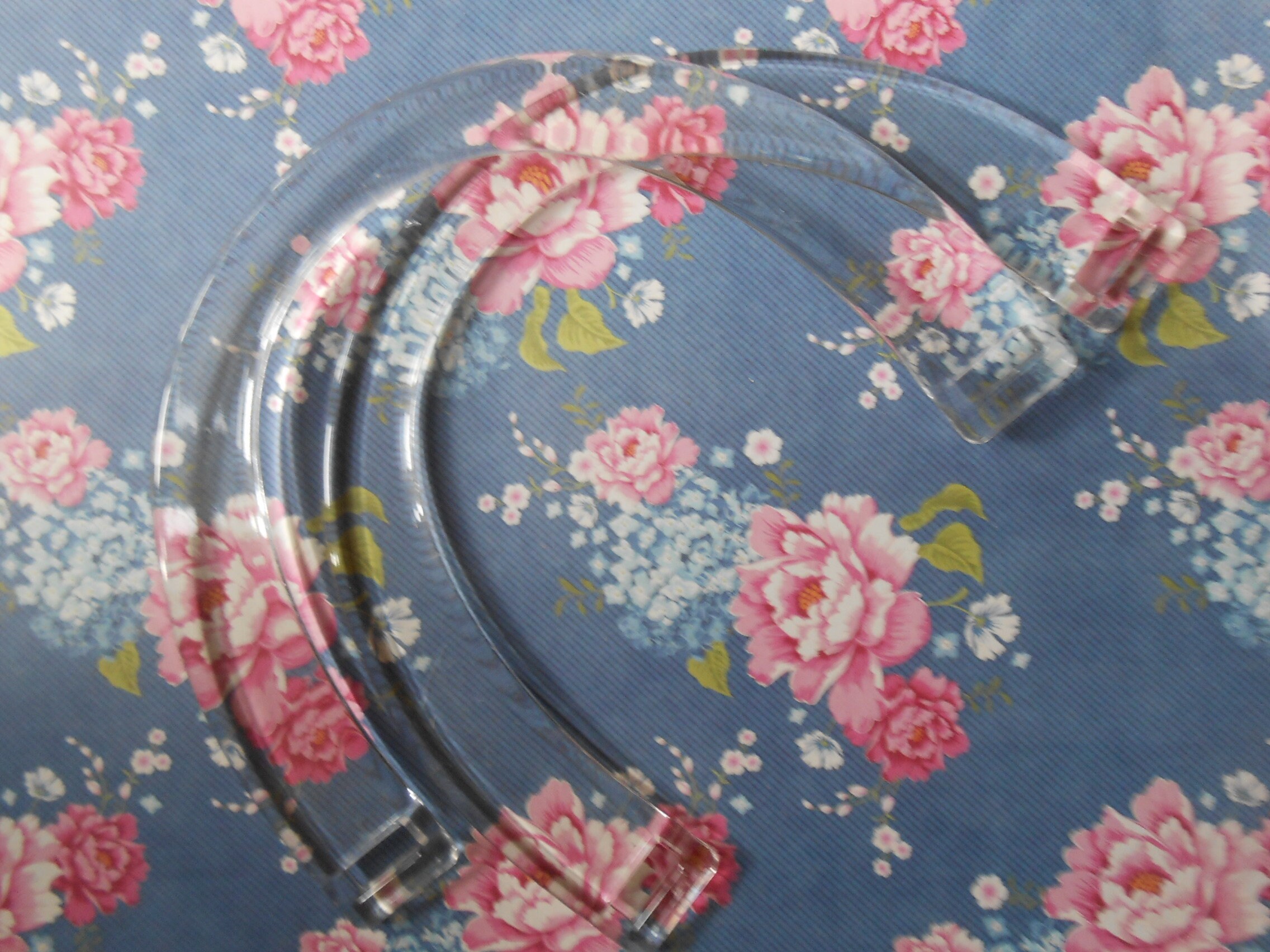 Bag Handles Set of 2 Acrylic Rounded Transparent Handles DIY Bags ...