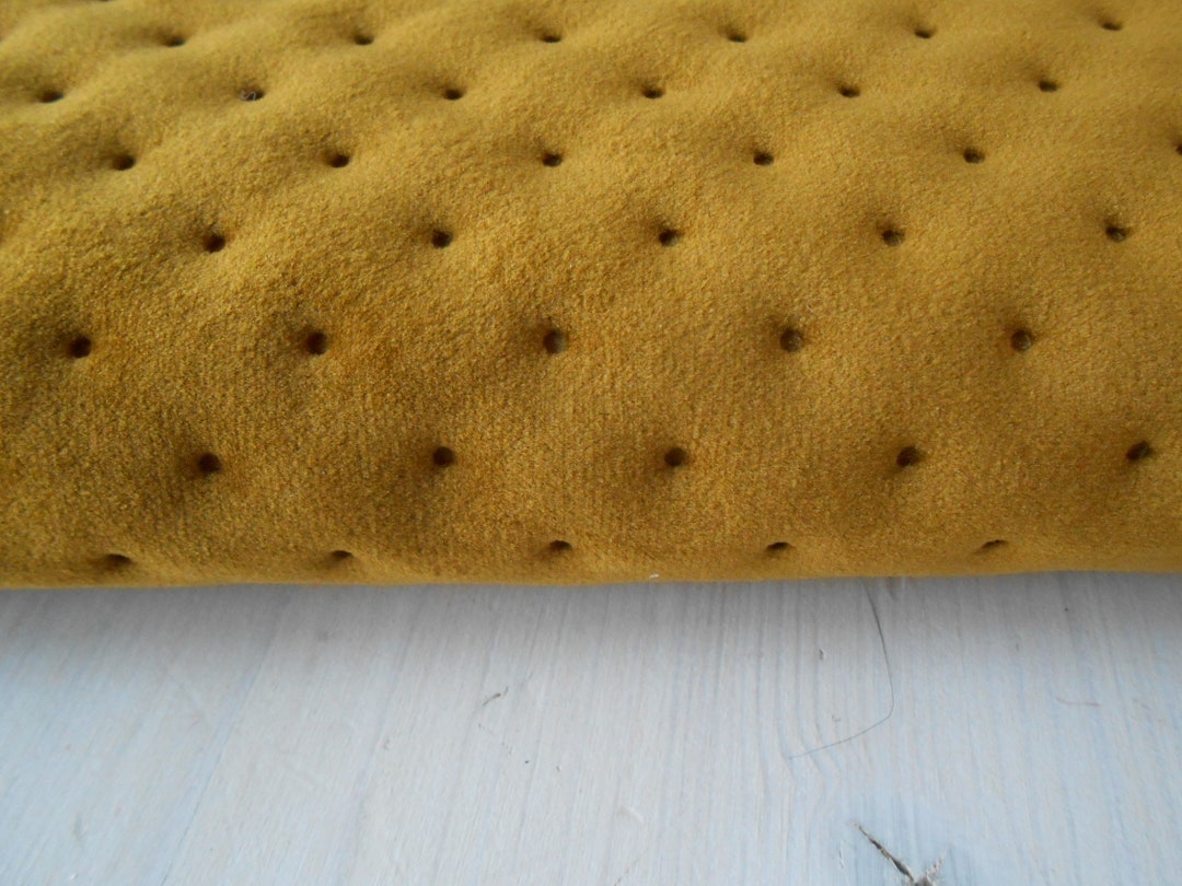 Quilted Velour Fabric Dot Sheet 50x70 Cm Mustard - Etsy