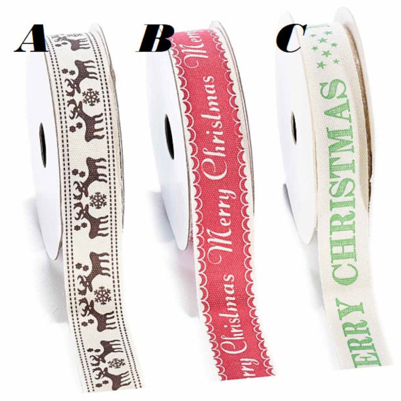 Christmas Ribbon - Etsy