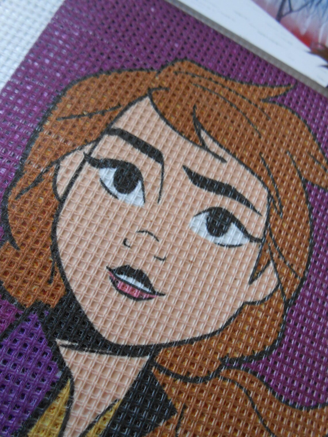 Disney Needlepoint Kit Frozen Princess Anna - Etsy