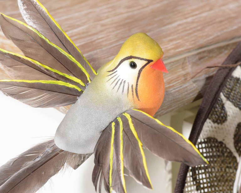 Artificial Birds With Real Feathers Set of 10 Assorted - Etsy
