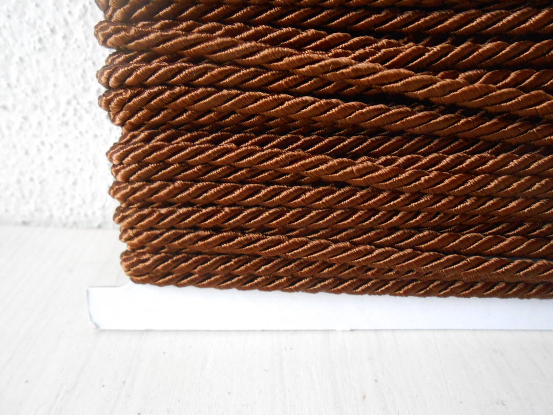 Cord Twisted Trim Satin 5 Yards 1/8" Width Brown - Etsy