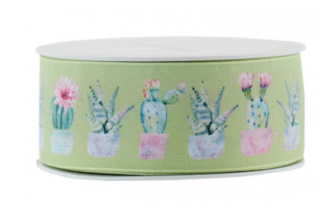 Cactus Ribbon Decorative Printed Fabric Embellishment 5 Yds 1 | Etsy