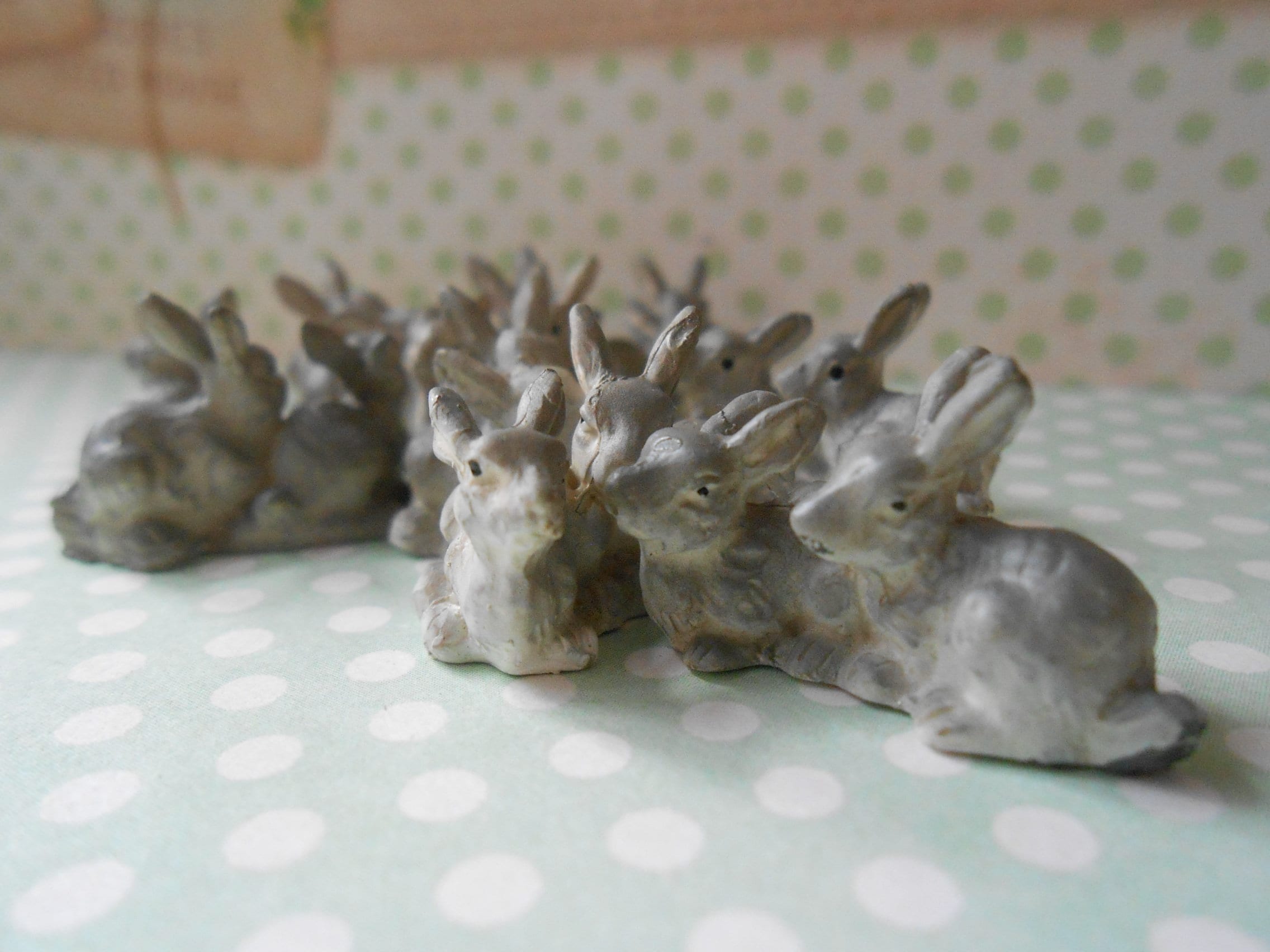 Miniature Rabbit Couple Doll's House Nativity Crib Fairy - Etsy