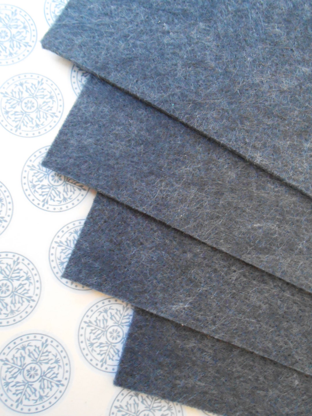 Felt Sheet Craft Thick Felt Solid Colors Cm 30x45 Dark Blue Melange - Etsy