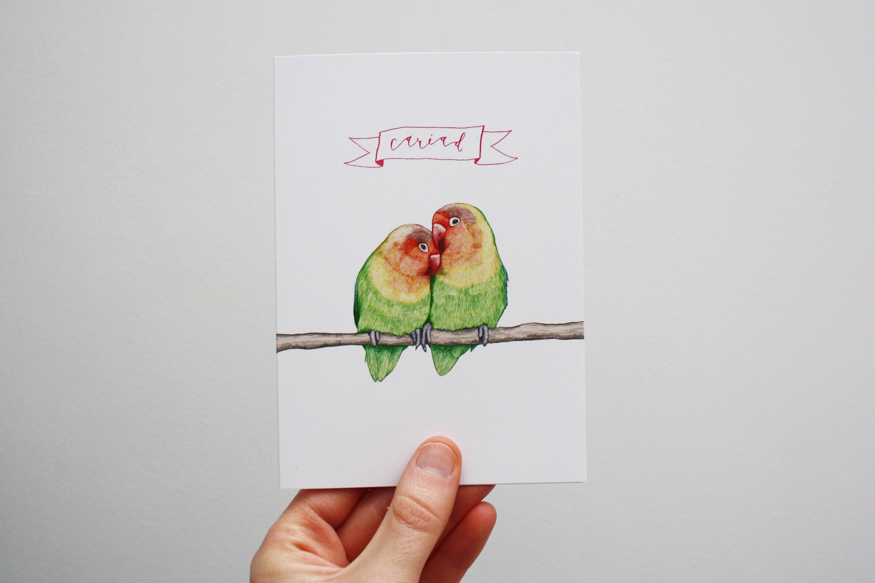 Cariad Welsh Greeting Card A6 love - Etsy UK