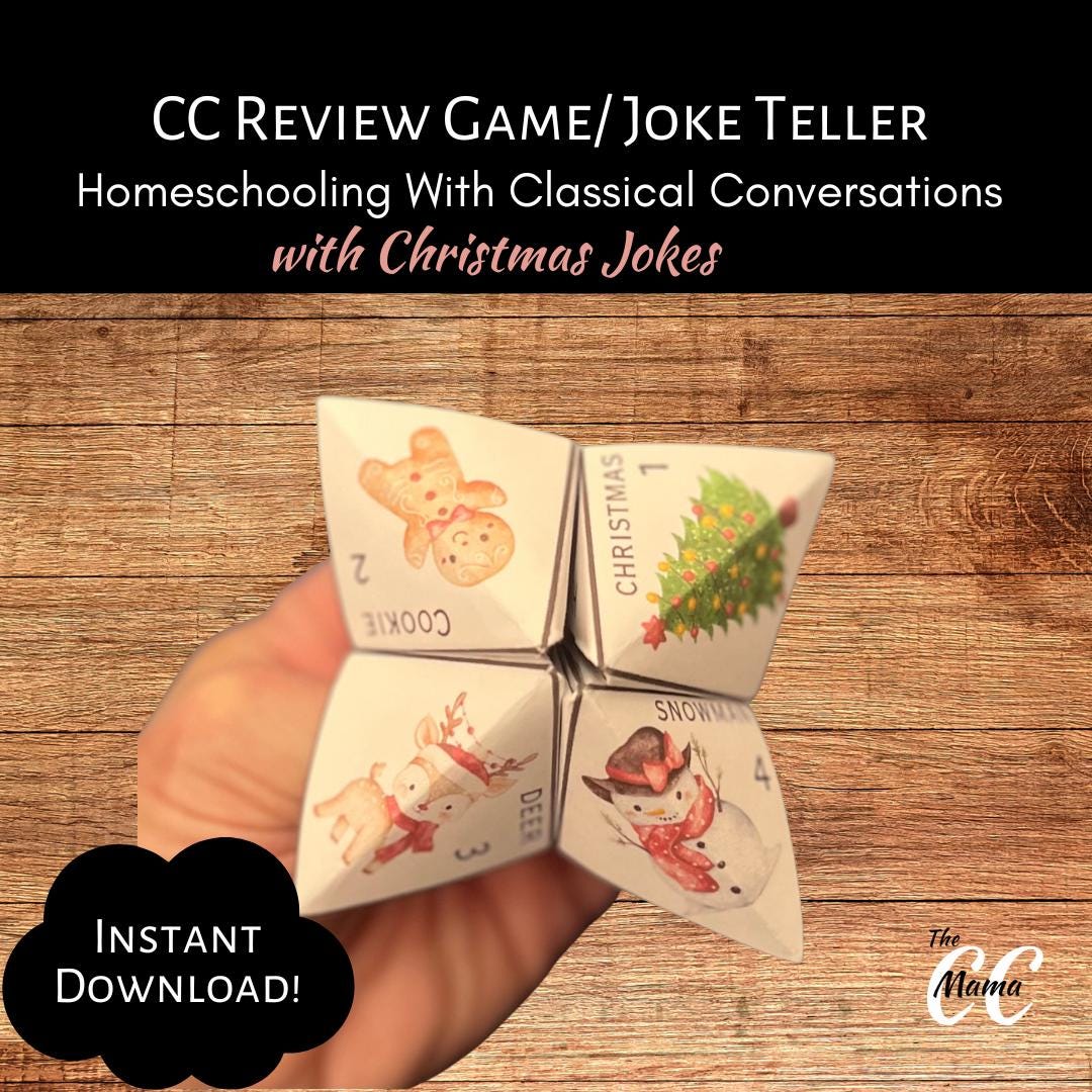 Classical Conversations Christmas CC Review New Grammar Game With Joke ...