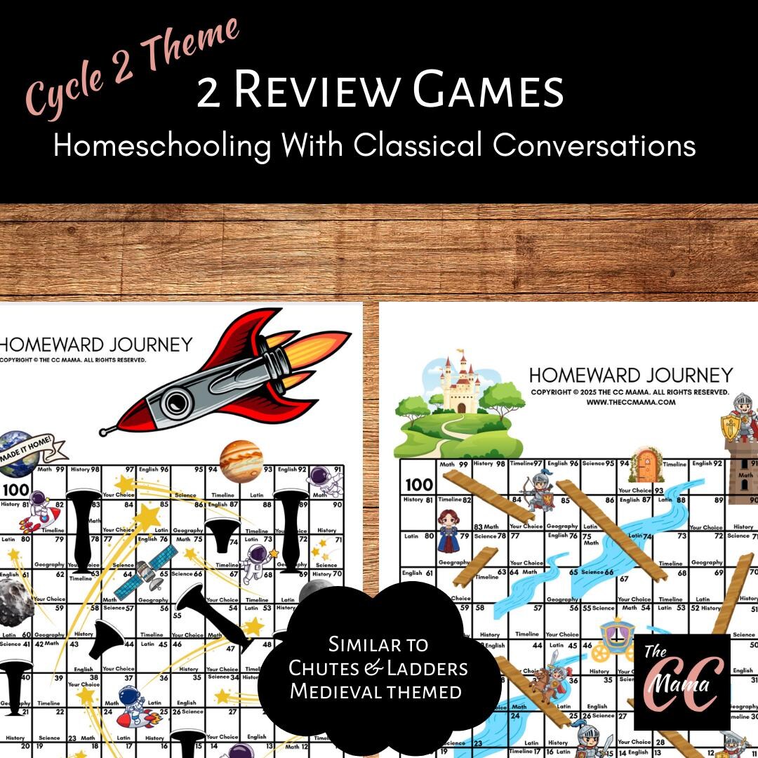 Classical Conversations Review Game CC New Grammar 2 Games (like Chutes ...