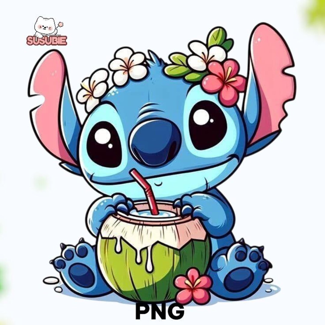 Stitch PNG, Cute Stitch Cartoon Clipart, Blue Alien Character ...