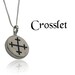 Cross Crosslet on Jerusalem Stone Silver Necklace Pendant - Etsy Israel