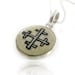 Cross Crosslet on Jerusalem Stone Silver Necklace Pendant - Etsy Israel