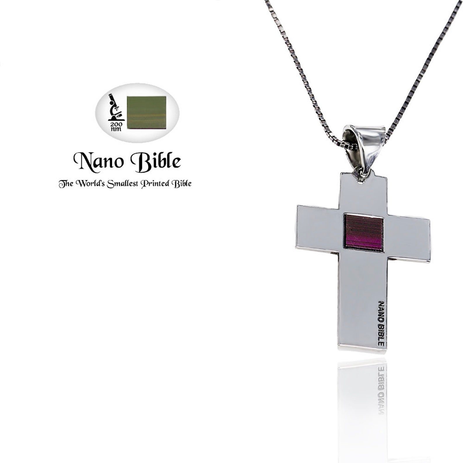 Nano Bible NEW TESTAMENT Necklaces Jewelry Silver 925 Free - Etsy