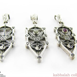 Tree of Life With Ruby/amethyst/cat Eye Silver Necklace Pendant Free ...