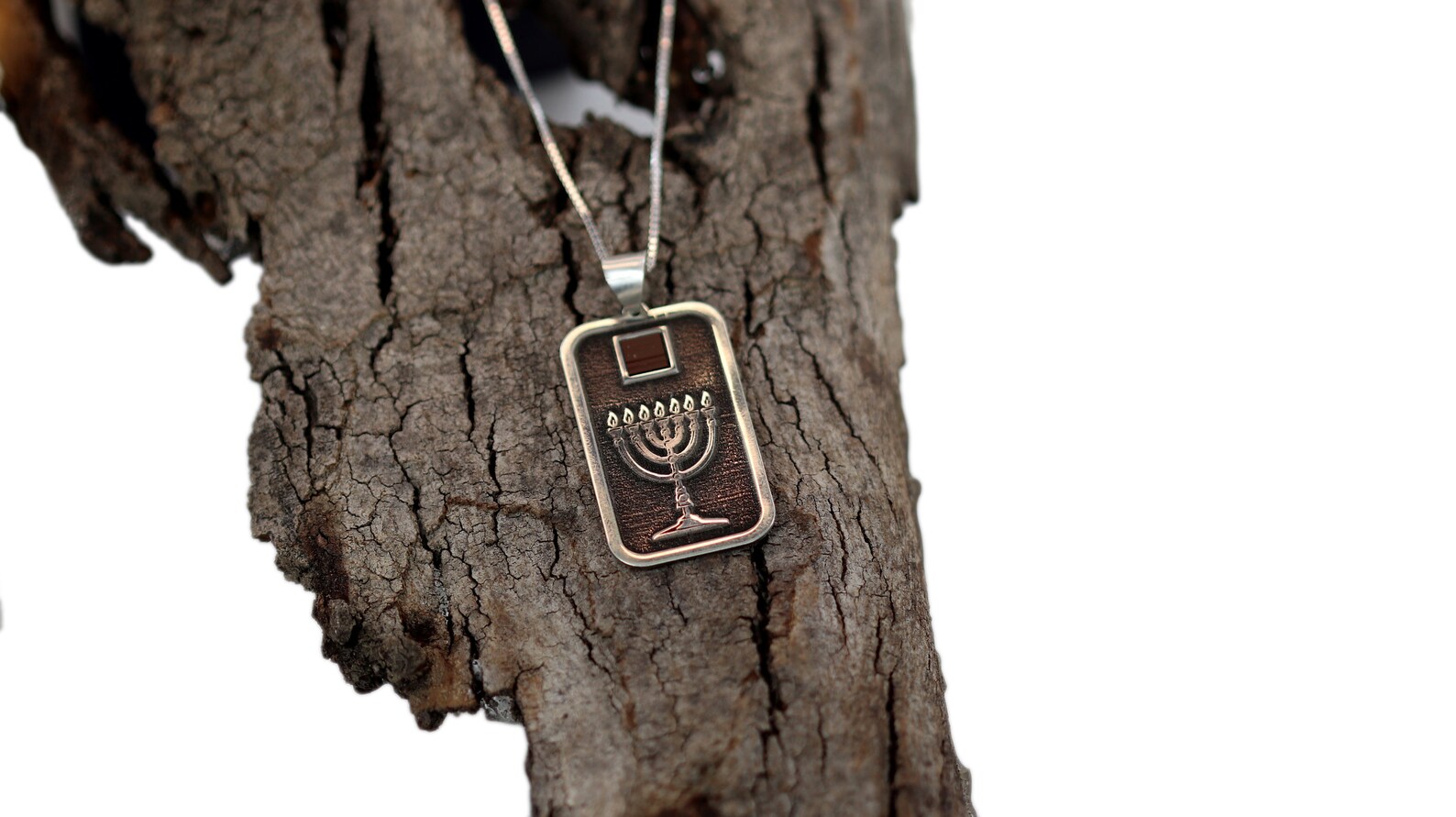 Menorah seven-lamp Nano Bible Necklaces Jewelry Silver 925 - Etsy
