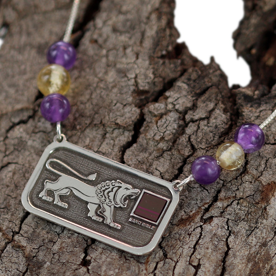 The Lion of Judah Nano Bible Necklaces Jewelry Silver 925 Free Shipping ...