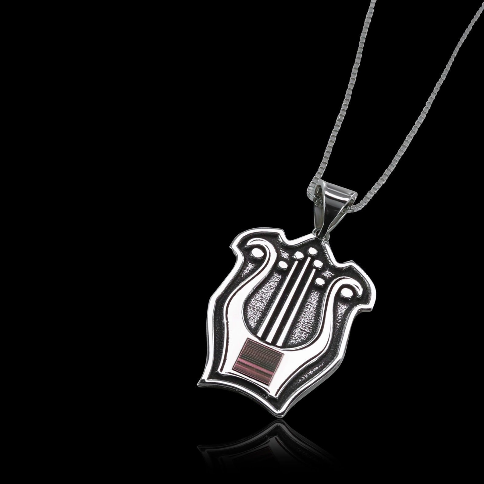 King David Harp Nano Bible Necklaces Jewelry Silver 925 Free | Etsy