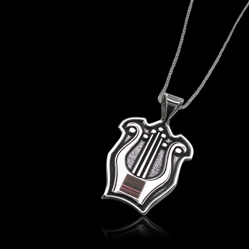 King David Harp Nano Bible Necklaces Jewelry Silver 925 Free | Etsy